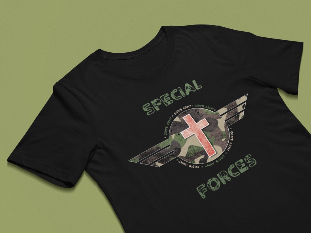 God's Army Special Forces Tee, Christian Battlefield Camouflage Shirt ...