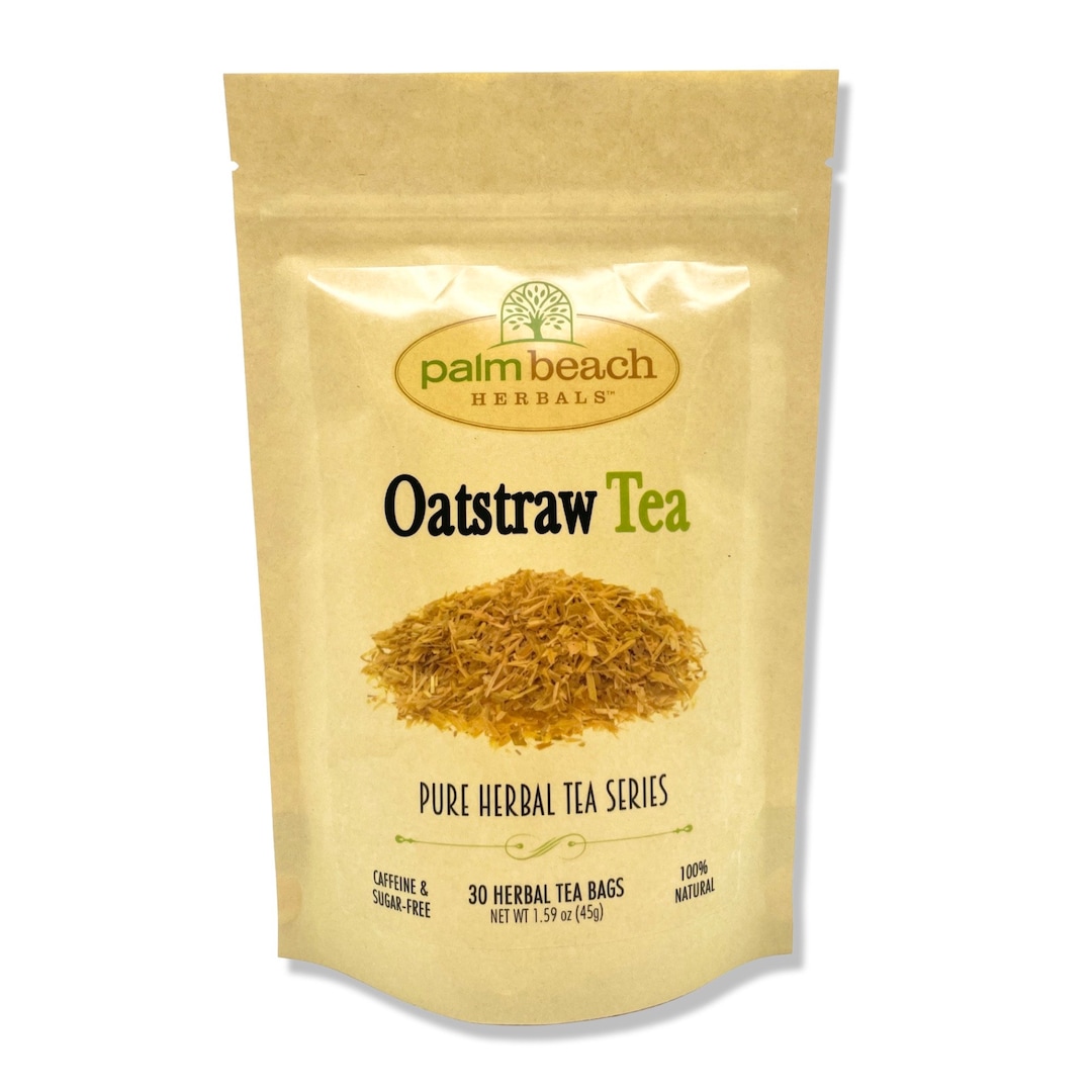 Oatstraw Herb Tea - Pure Herbal Tea Series by Palm Beach Herbals (30 ...