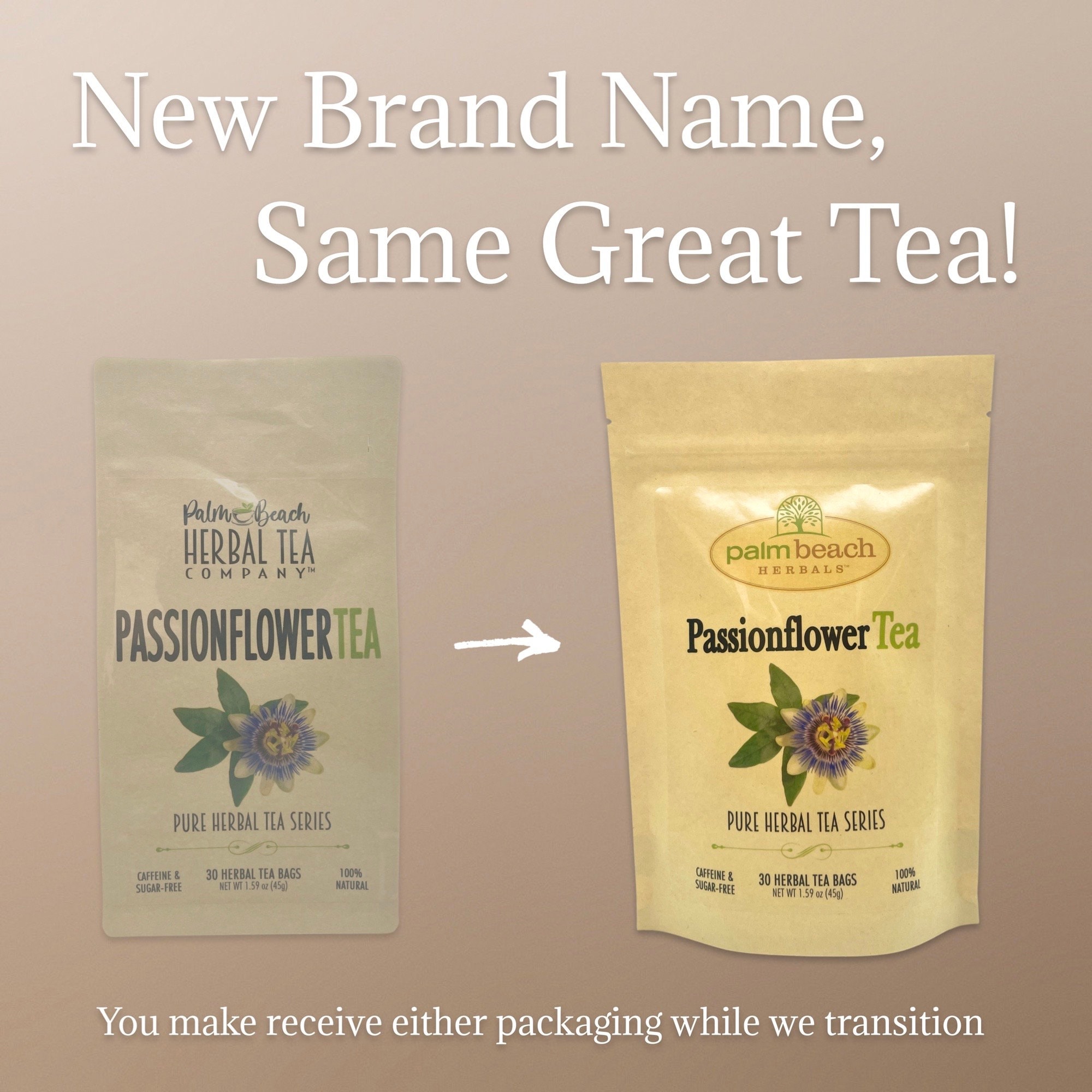 Passionflower Tea Pure Herbal Tea Series by Palm Beach - Etsy