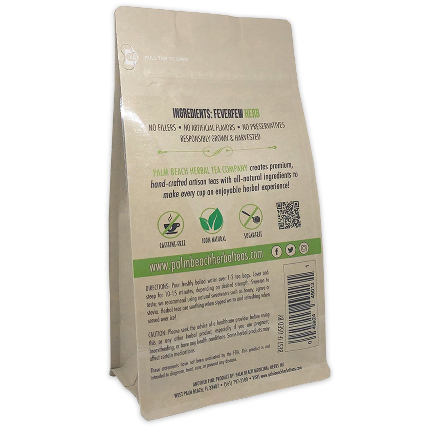 Feverfew Tea Pure Herbal Tea Series by Palm Beach Herbal Tea | Etsy