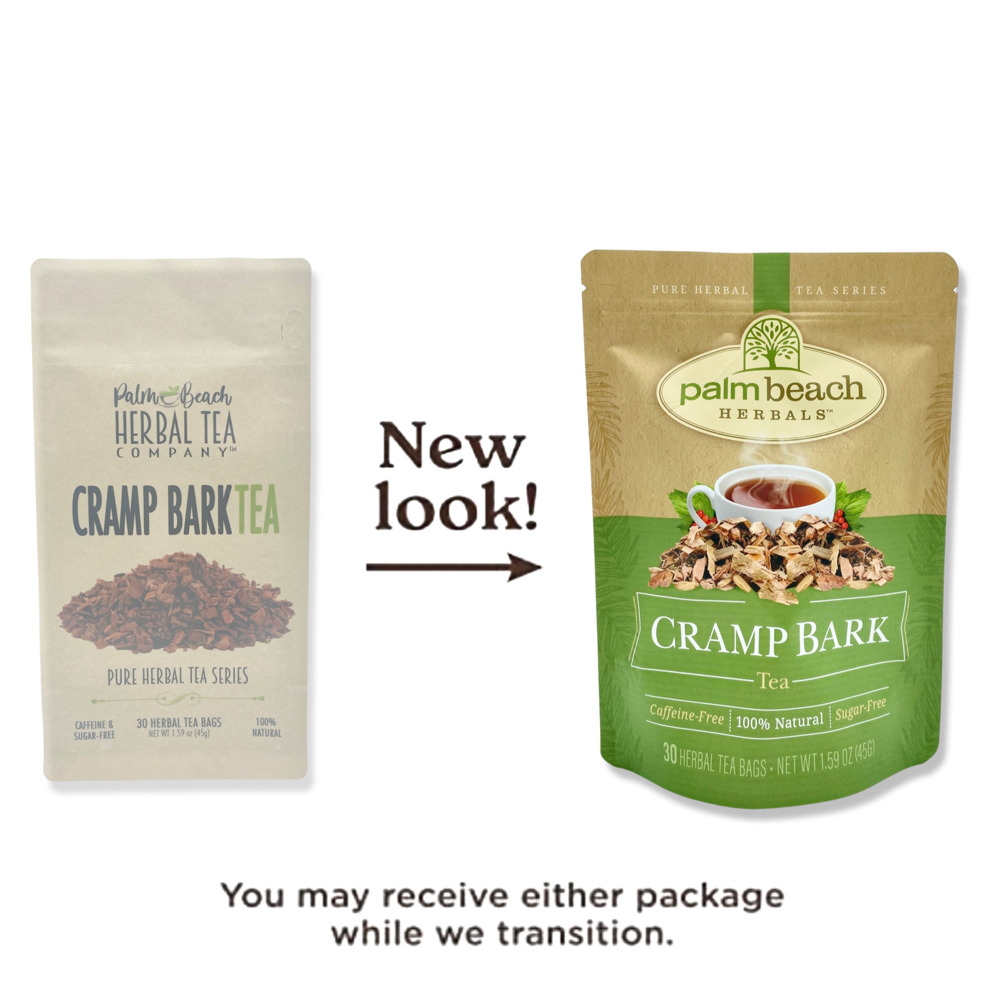 Cramp Bark Tea Pure Herbal Tea Series par Palm Beach Herbals 30 sachets ...