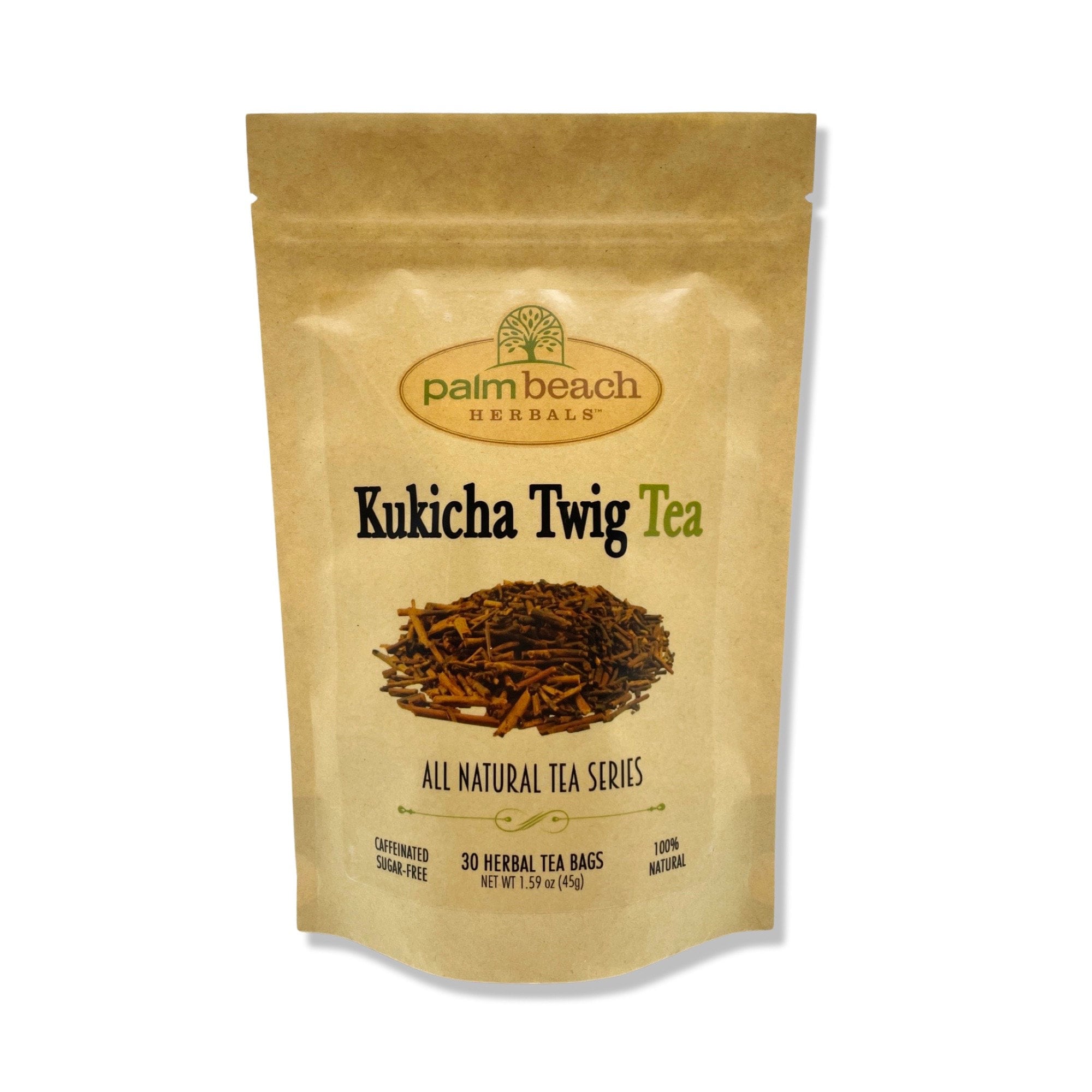 Kukicha Twig Tea All Natural Herbal Tea Series by Palm Beach Herbals 30 ...