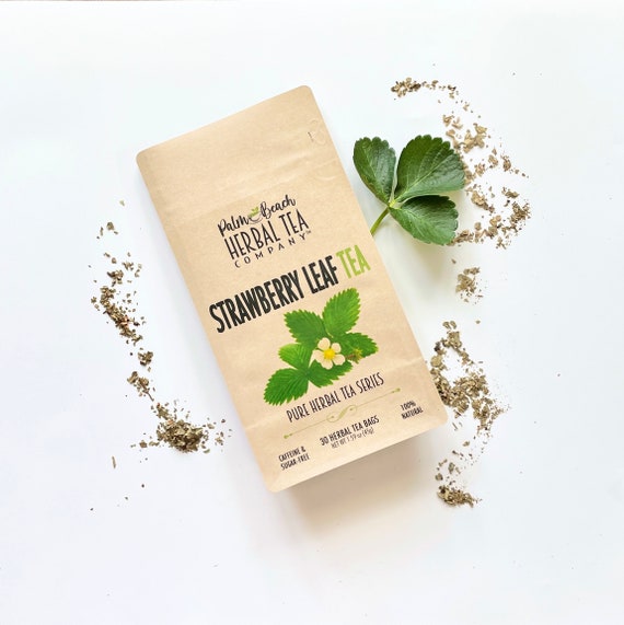 Strawberry Leaf Tea Pure Herbal Tea Series by Palm Beach - Etsy