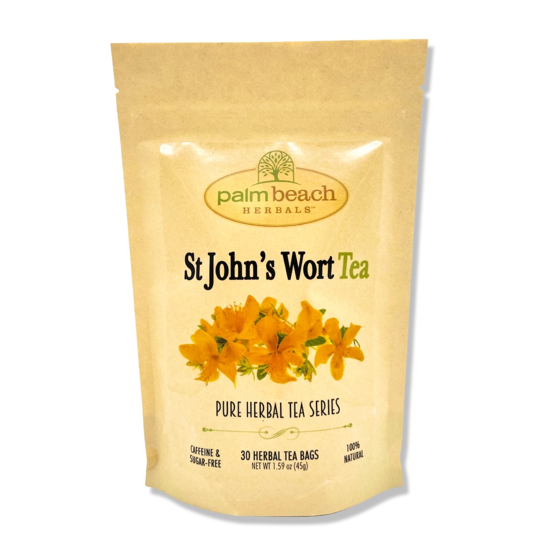 St. John's Wort Tea - Pure Herbal Tea Series by Palm Beach Herbals (30 ...