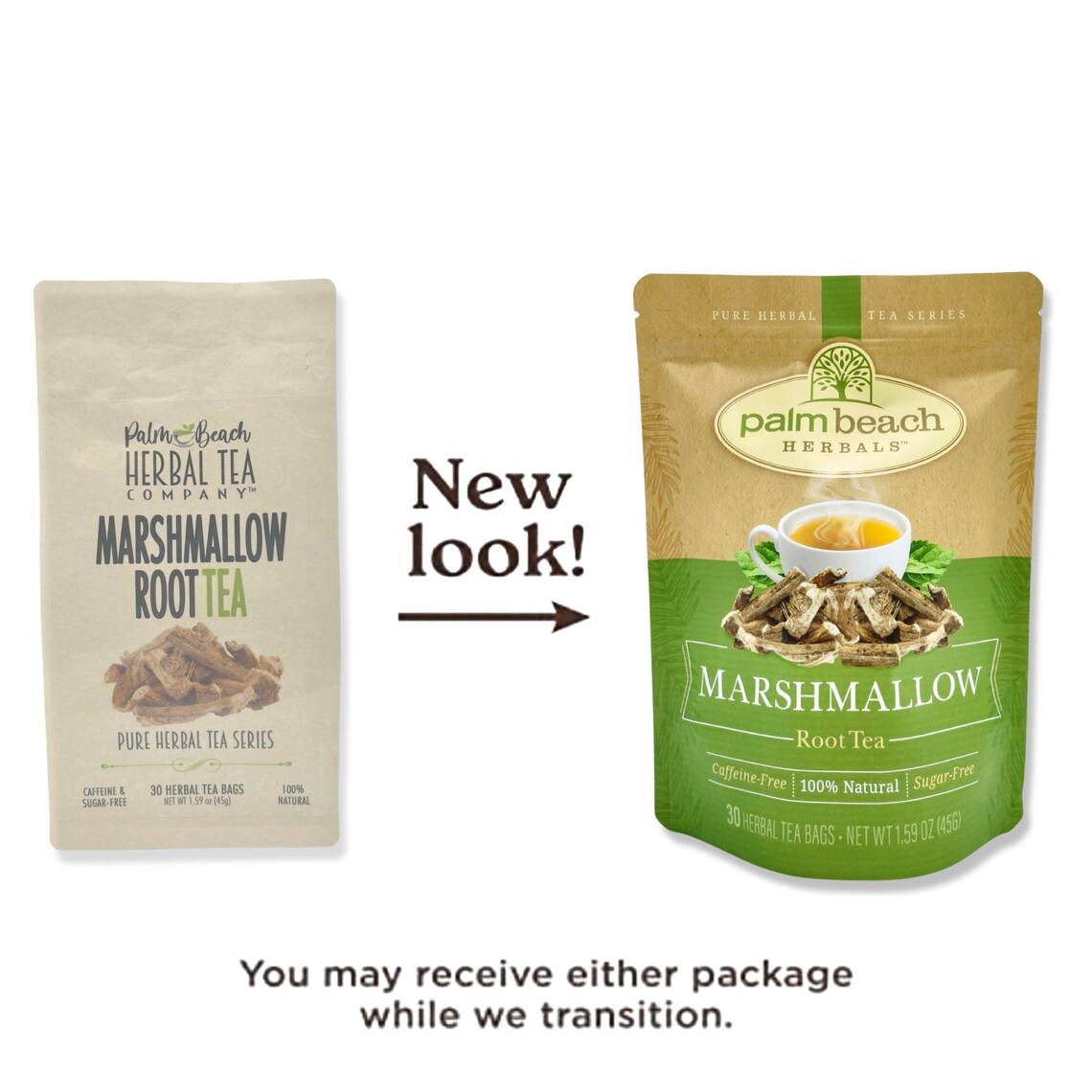 Marshmallow Root Tea Pure Herbal Tea Series by Palm Beach Herbals 30 ...