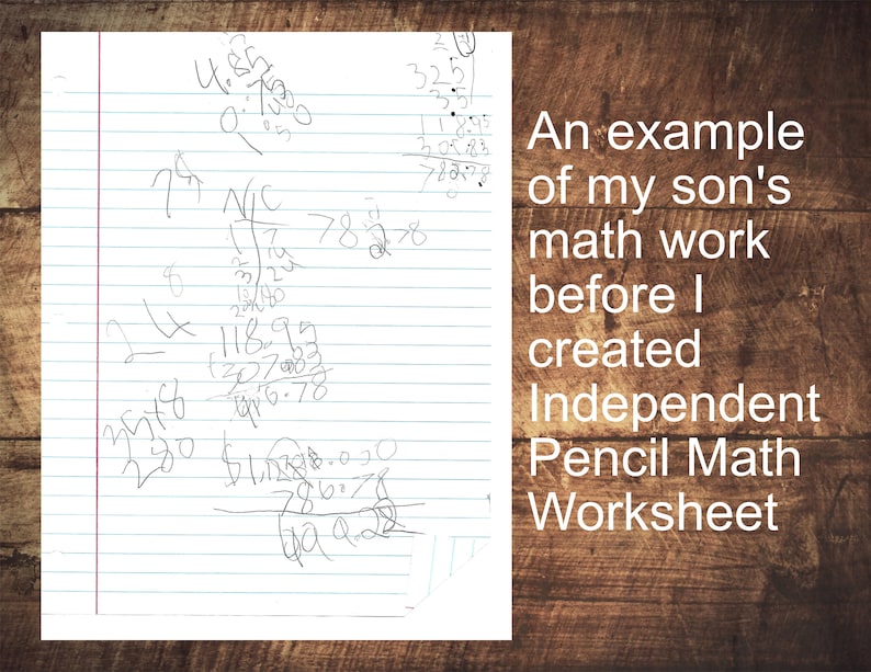 Dysgraphia Dyslexia Math Worksheet Digital Download - Etsy