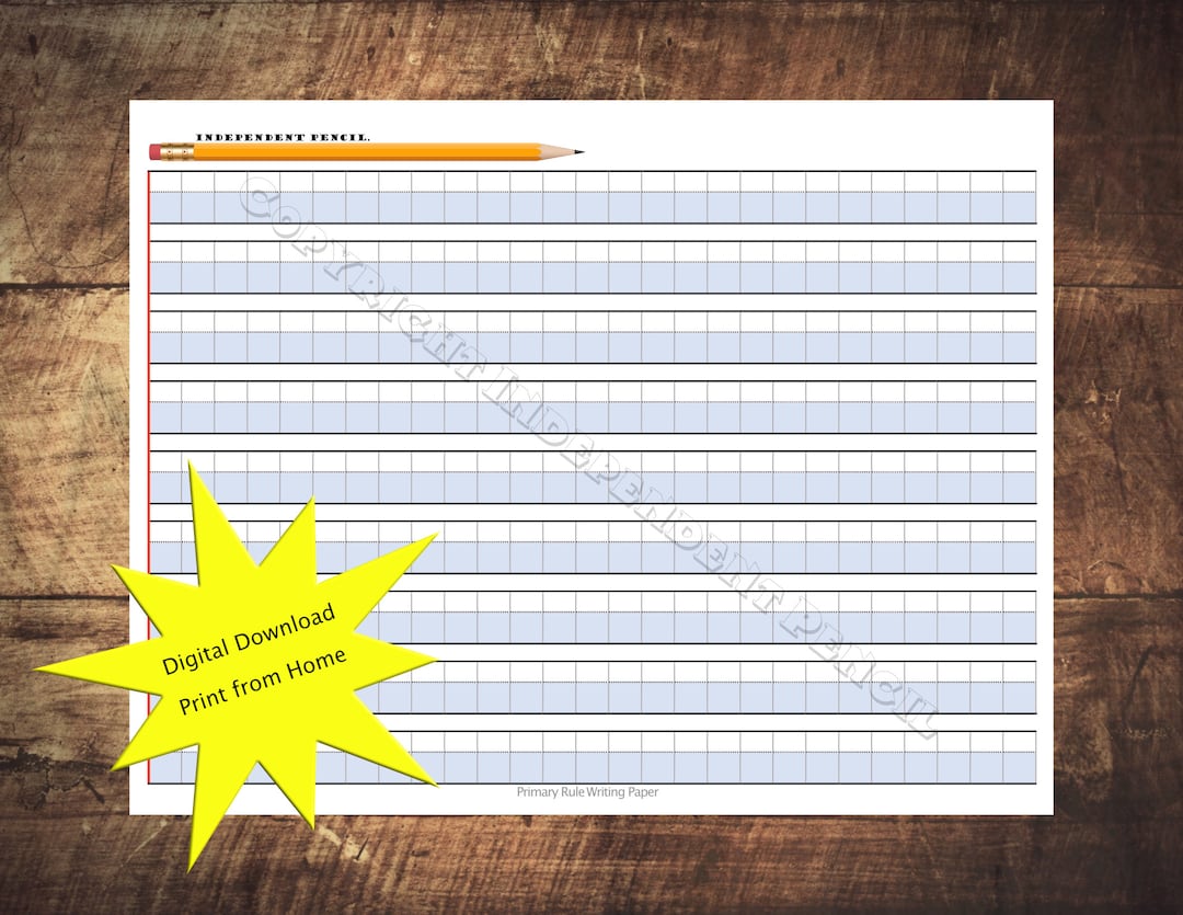 Dysgraphia Dyslexia Primary Rule Paper Digital Download Bundle - Etsy