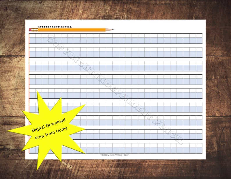 Dysgraphia Dyslexia Primary Rule Paper Digital Download Bundle - Etsy