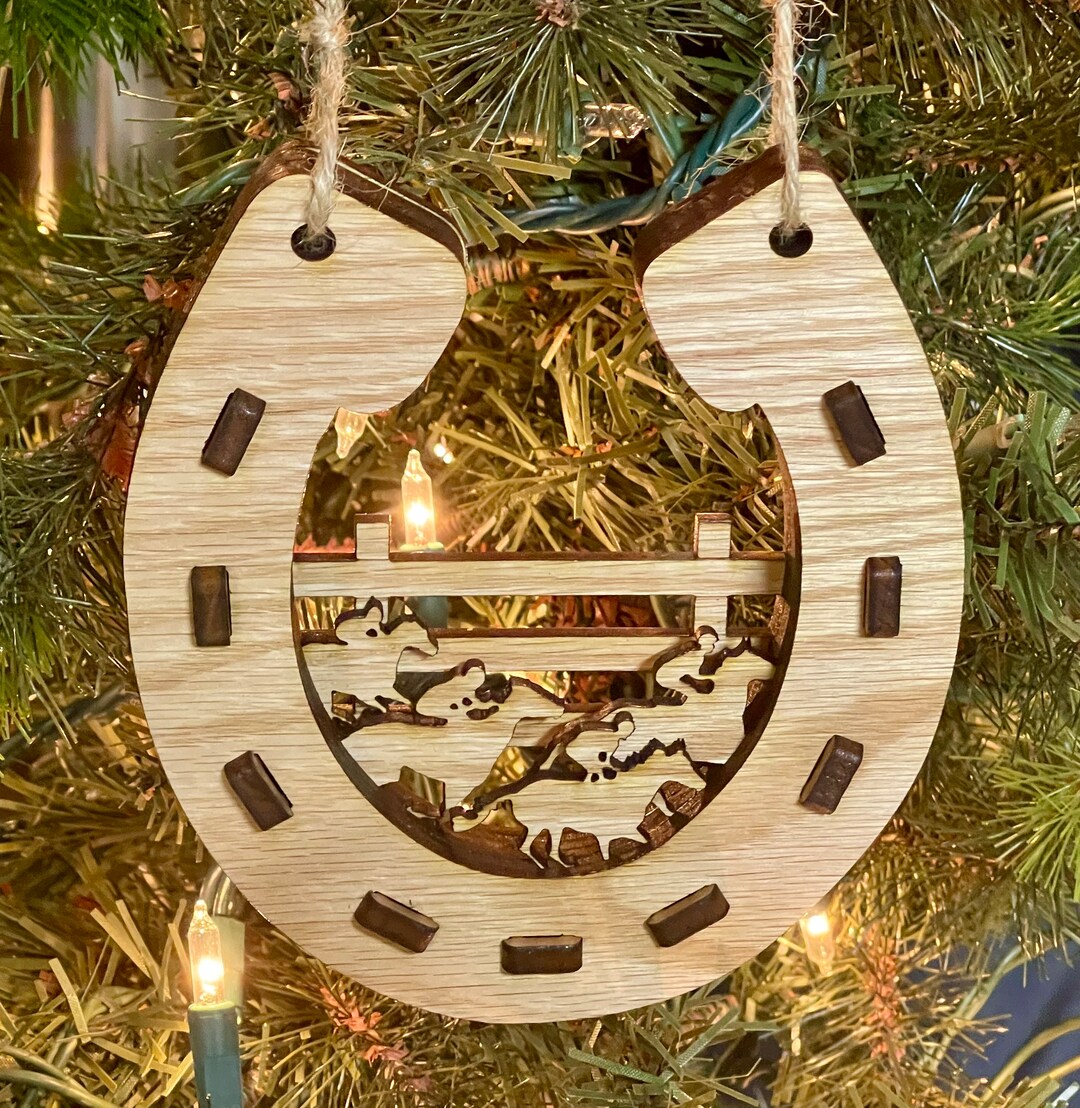 Bluegrass Tradition, Ornament Handmade, Horse Racing, Wooden, Rustic ...