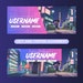 Twitch Banner for Streaming Fully Customizable Canva Template Profile ...