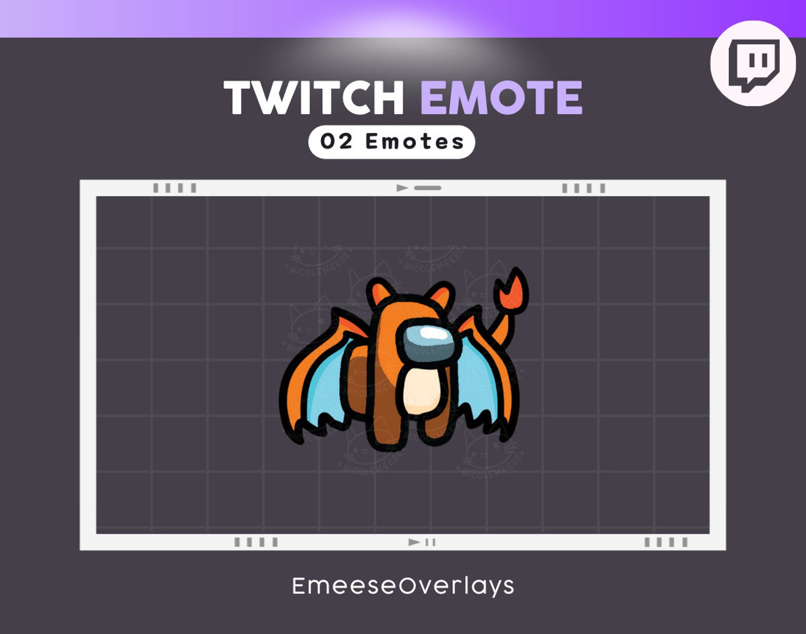 Twitch Emote Static Emote Discord Emote Among Us Emote Among Us Emote ...