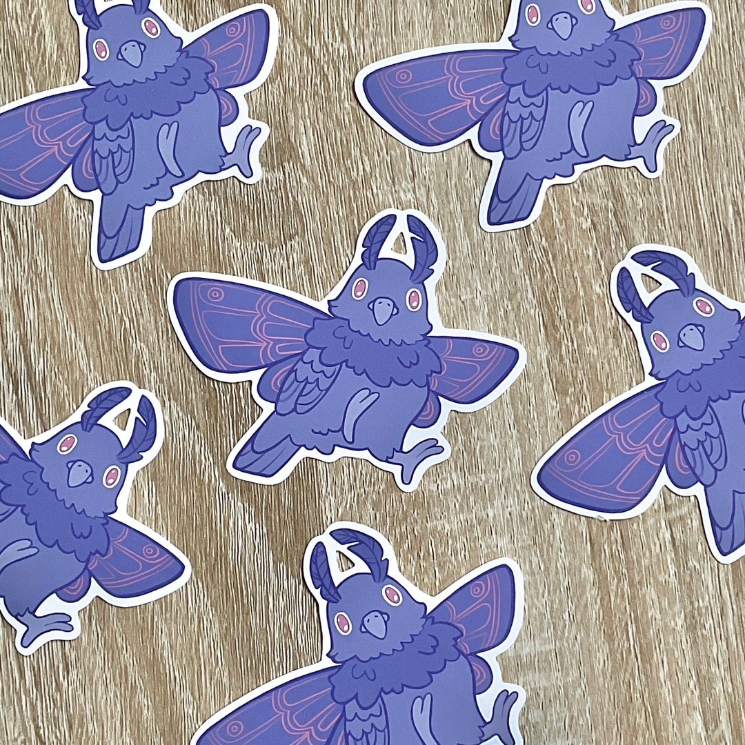 Mothman Bird Sticker / Mothman Sticker / Bird Sticker / Cute Animal ...