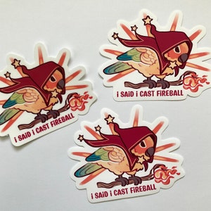 Dnd Class Bird Stickers / Dnd5e Sticker / Pathfinder Sticker / TTRPG ...