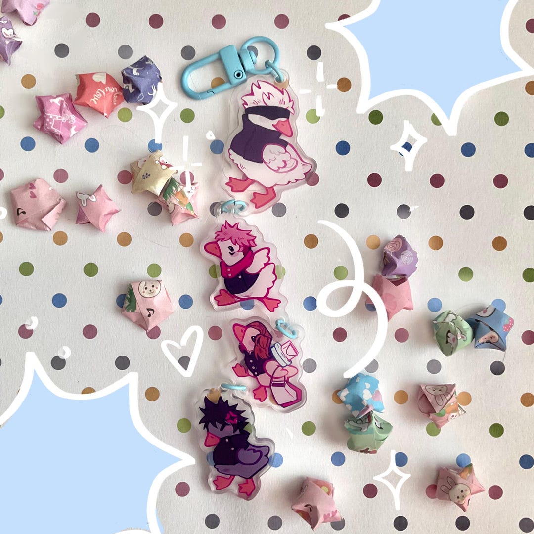 JJK Juju Stroll Charm / Jujutsu Kaisen Duck Charm / Bird Keychain ...