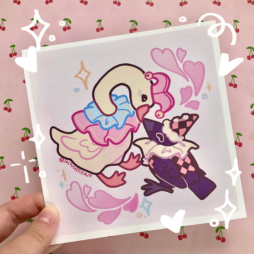 Clown Crow Print / Jester Art / Cute Bird Art / Cute Crow Print / Cute ...