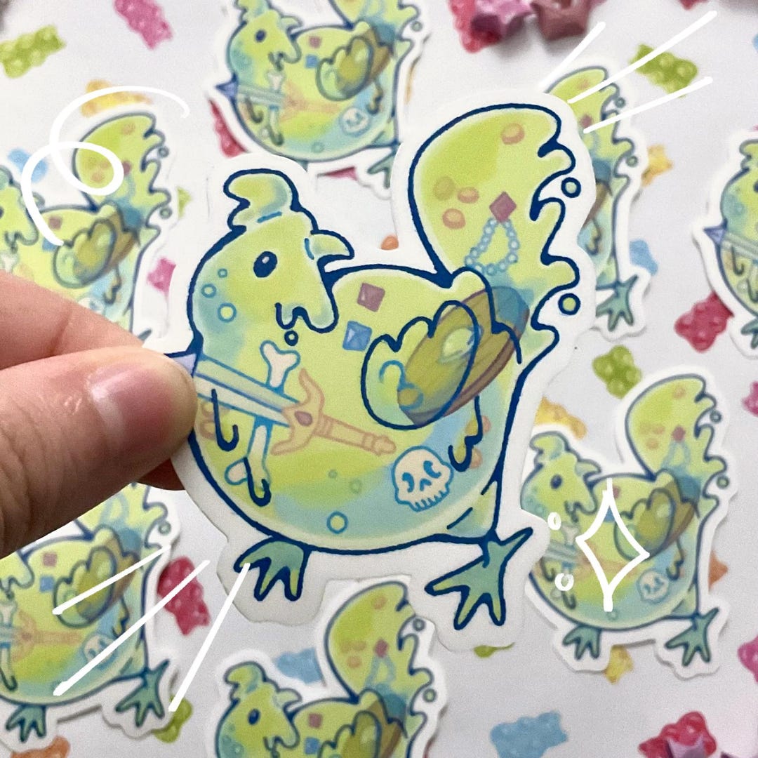 Gelatinous Cube Sticker / Dnd Sticker / Monster Manual Sticker / TTRPG ...