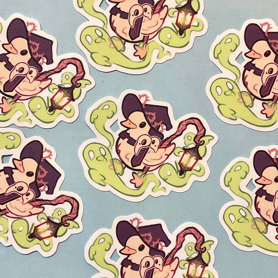 Necromancer Duck Sticker / Duck Sticker / Bird Sticker / Cute Animal ...
