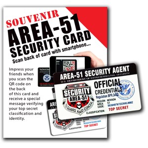 Area 51 Top Secret Access Package, Map, Parking Permit, License Frame ...