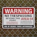 Area 51 No Trespassing Sign Man Cave Sign Funny Metal Sign Top Secret ...