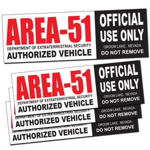 Area 51 Top Secret Access Package, Map, Parking Permit, License Frame ...