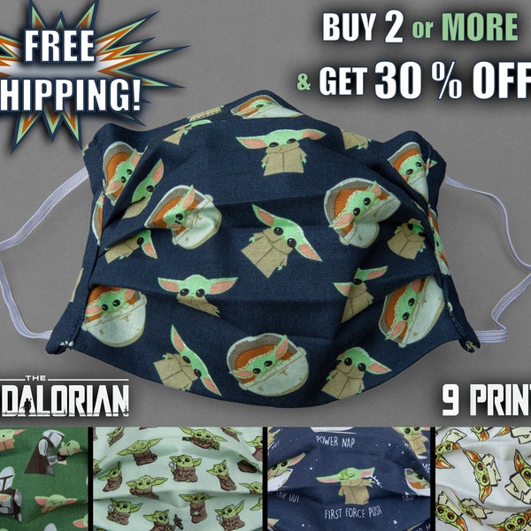 Baby Yodas Face Mask - Etsy