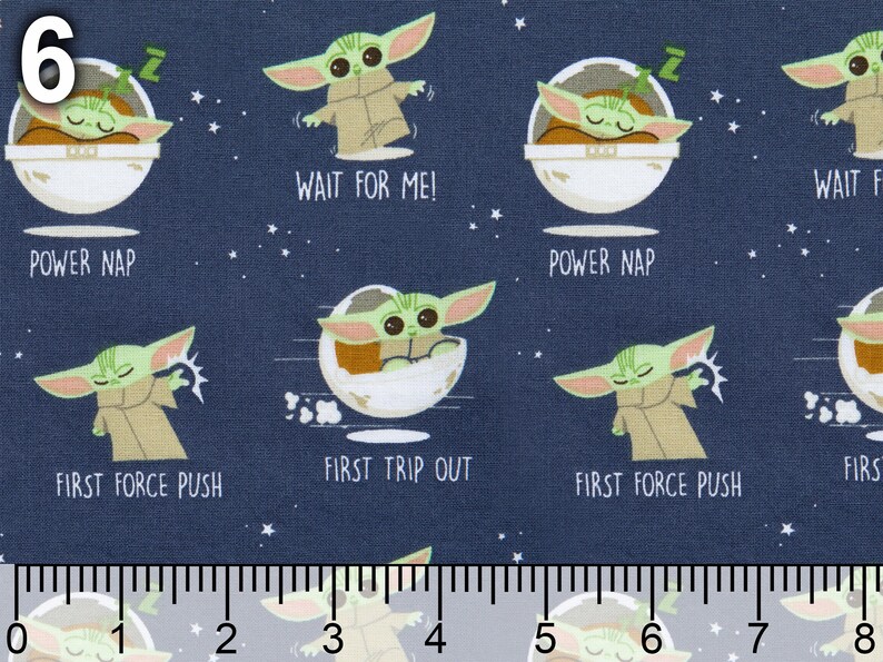 Star Wars Mandalorian Fabric by the Yard and Baby Yoda Fabric by the ...