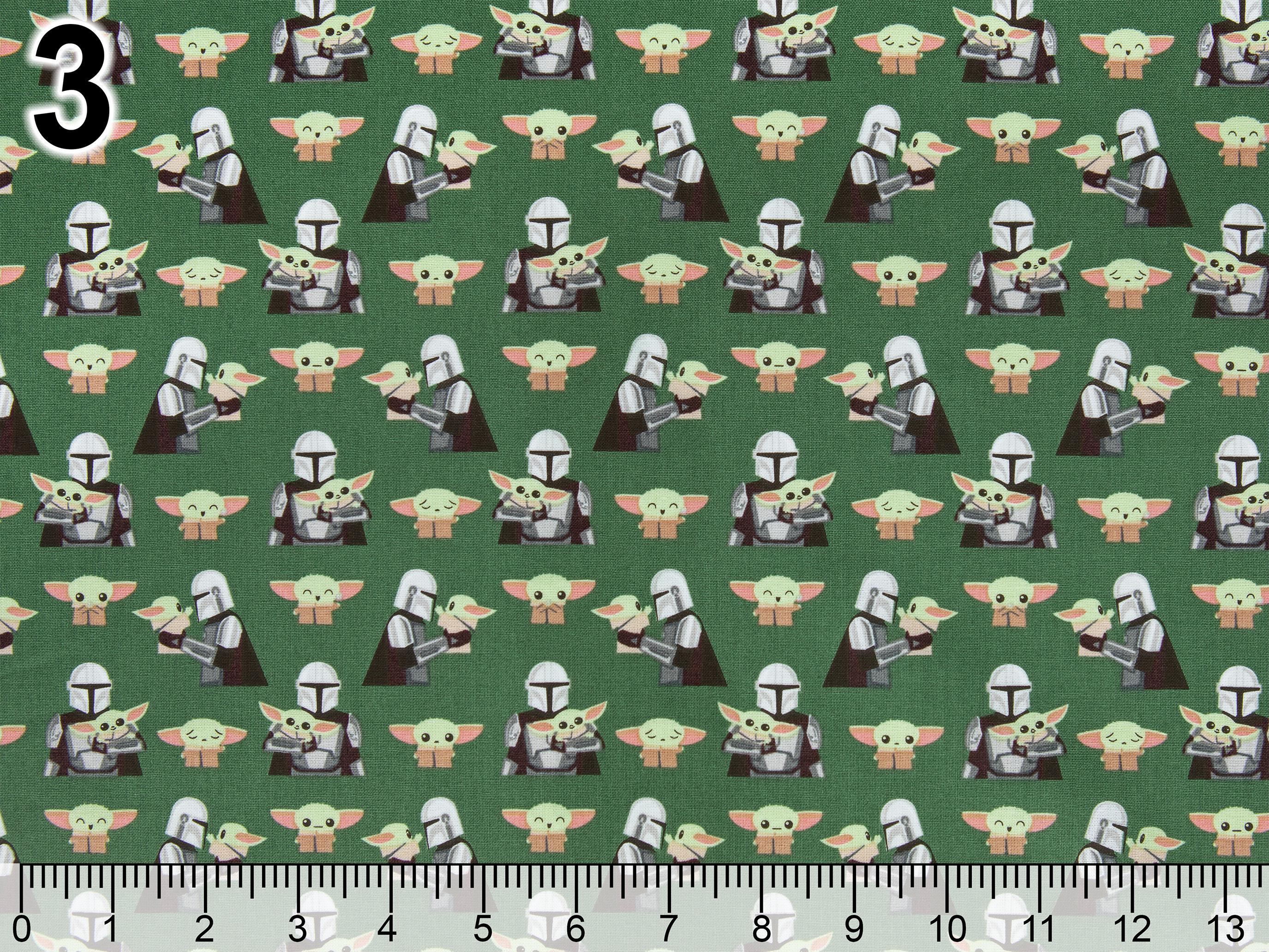 Star Wars Mandalorian Fabric by the Yard and Baby Yoda Fabric by the ...