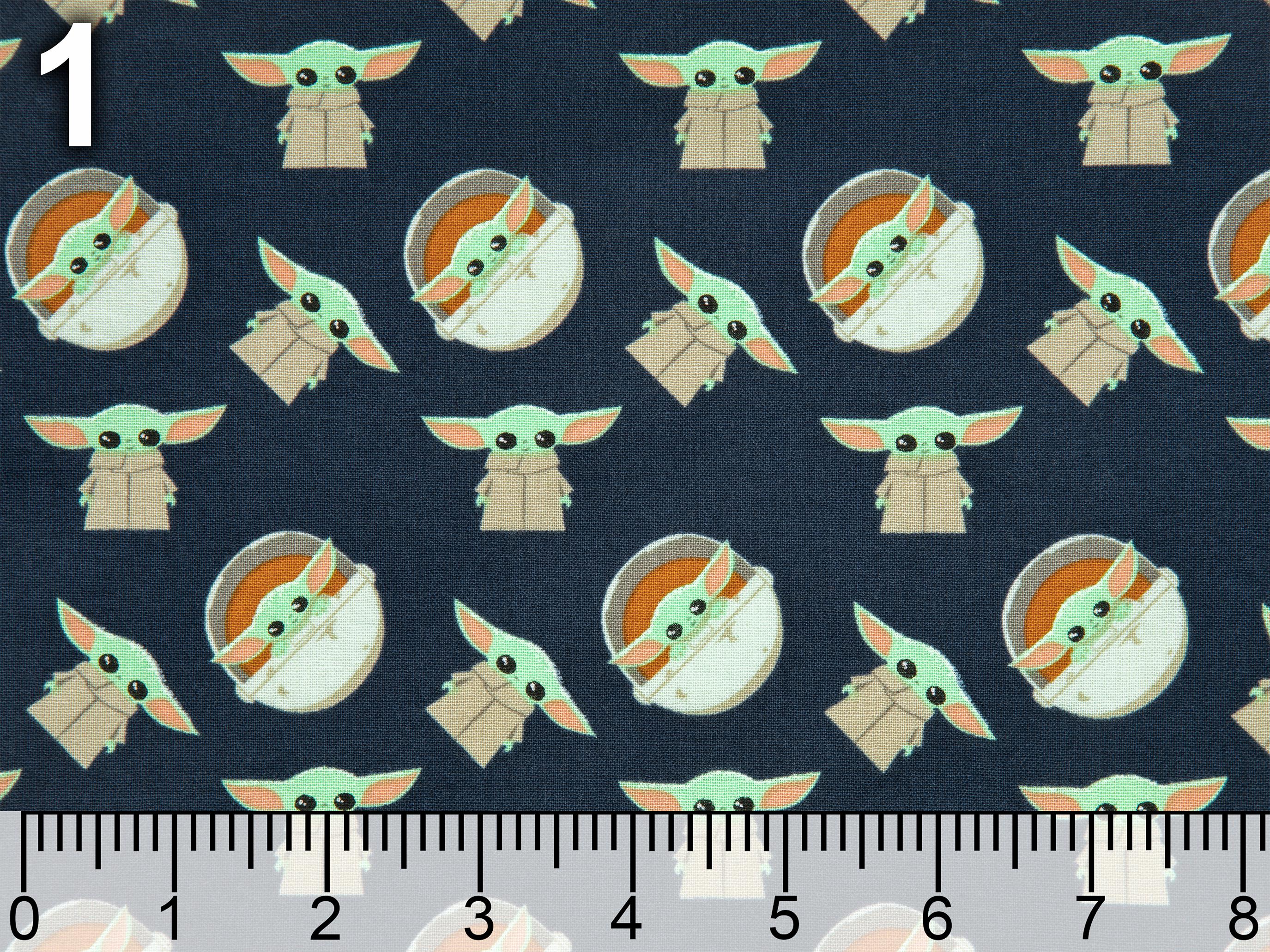 Star Wars Mandalorian Fabric by the Yard and Baby Yoda Fabric by the ...