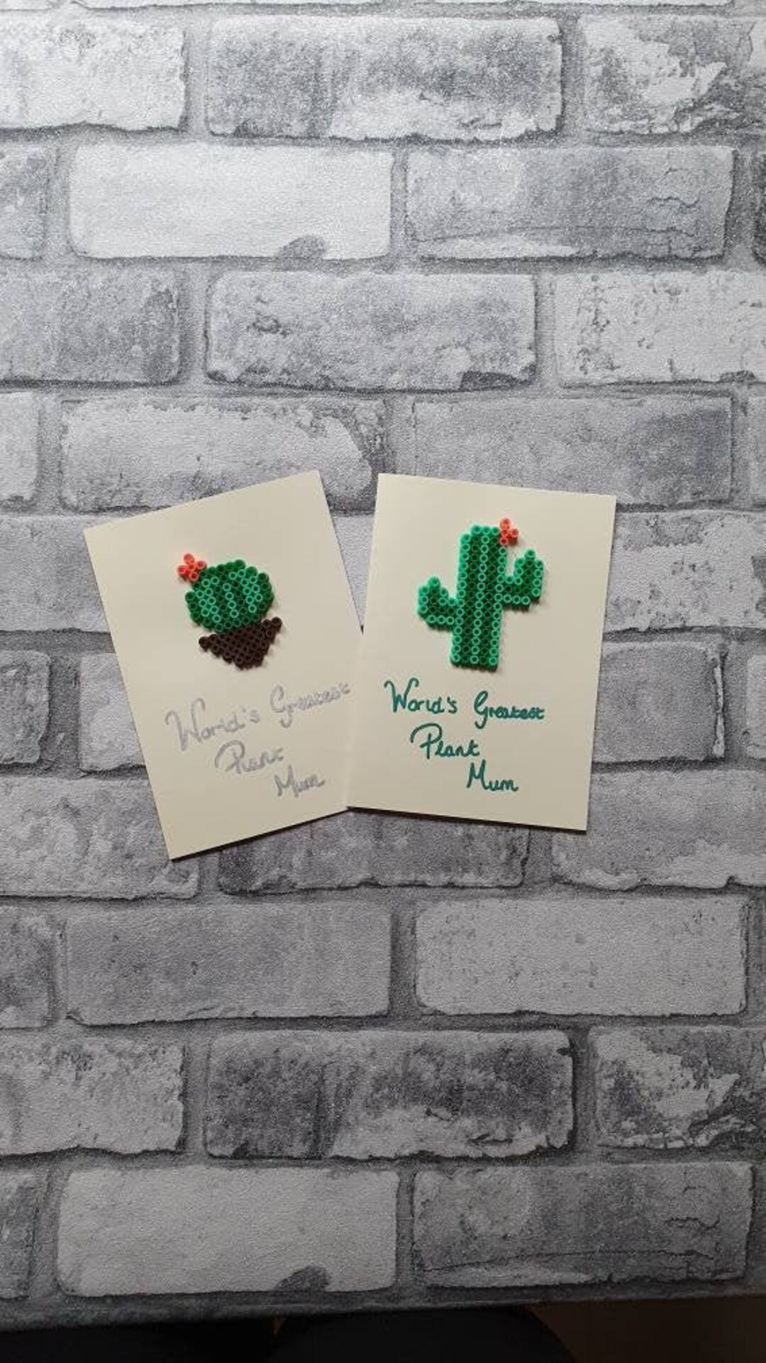 World's Best Plant Mum Hama Bead Card, Plant Lovers, Plant Mums, Cactus ...