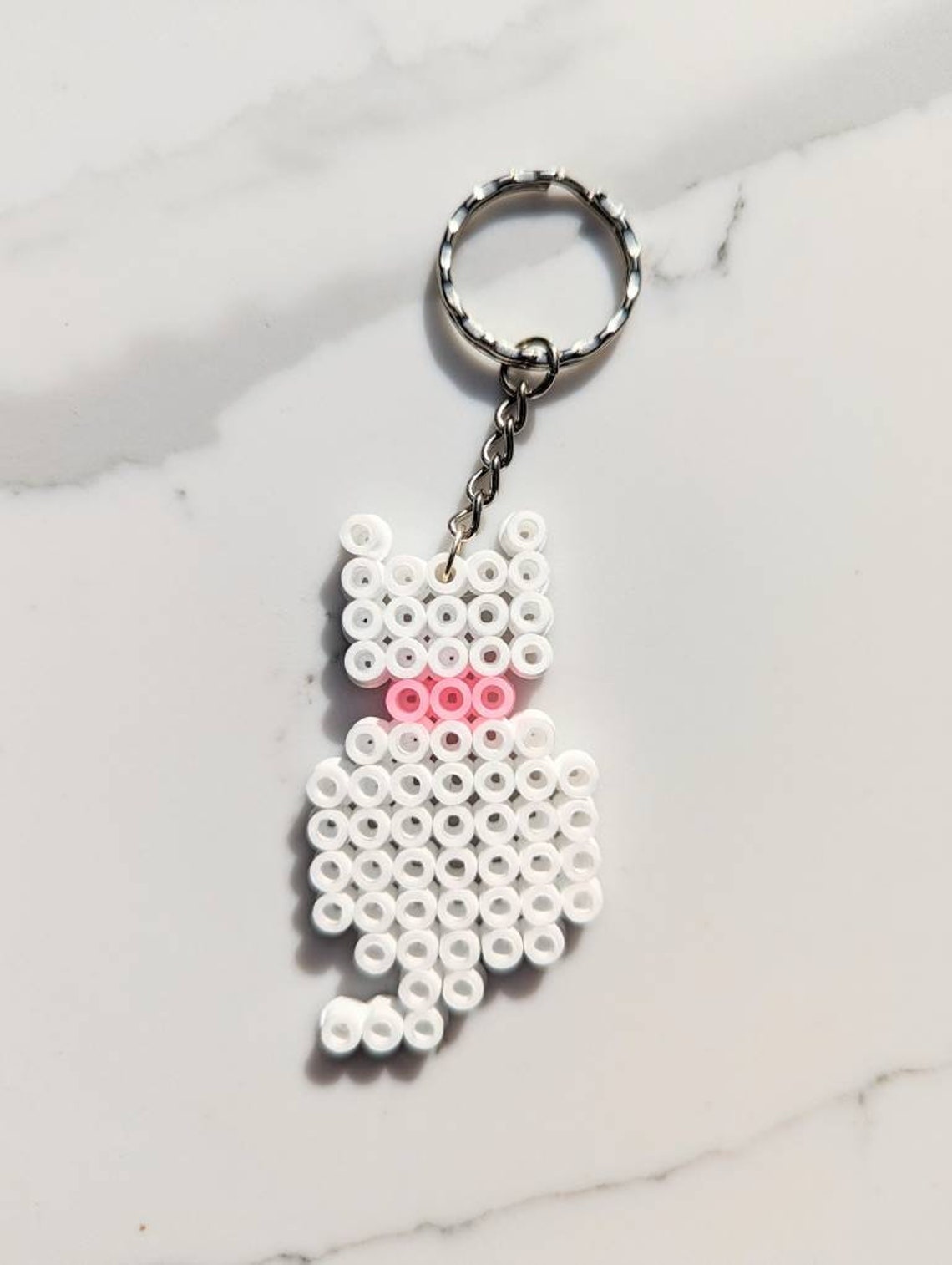 Charity Cat Hama Bead Keychainhama Bead Arthama Bead Etsy Uk