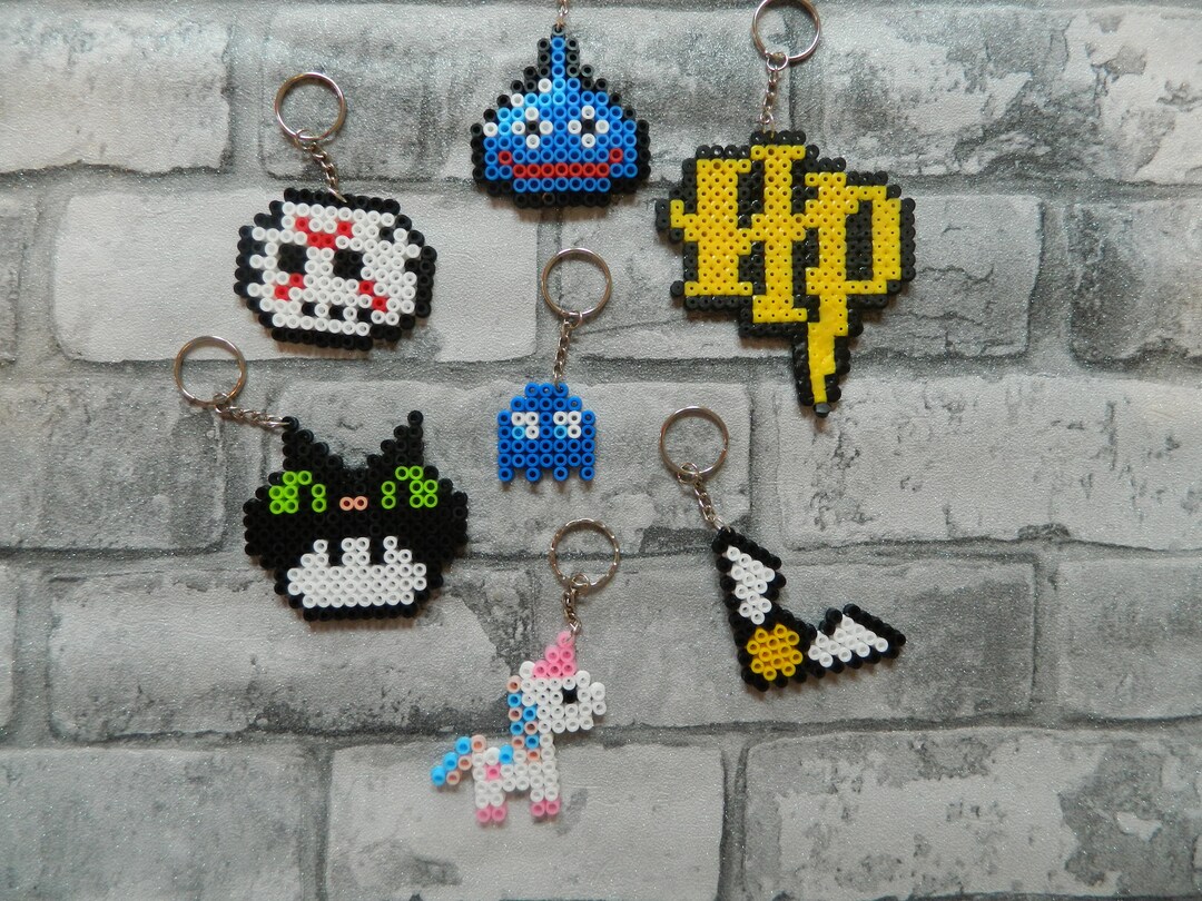 Hama Bead Keychain, Perler Bead, Handbag Charms, Cute Accessories,gifts ...