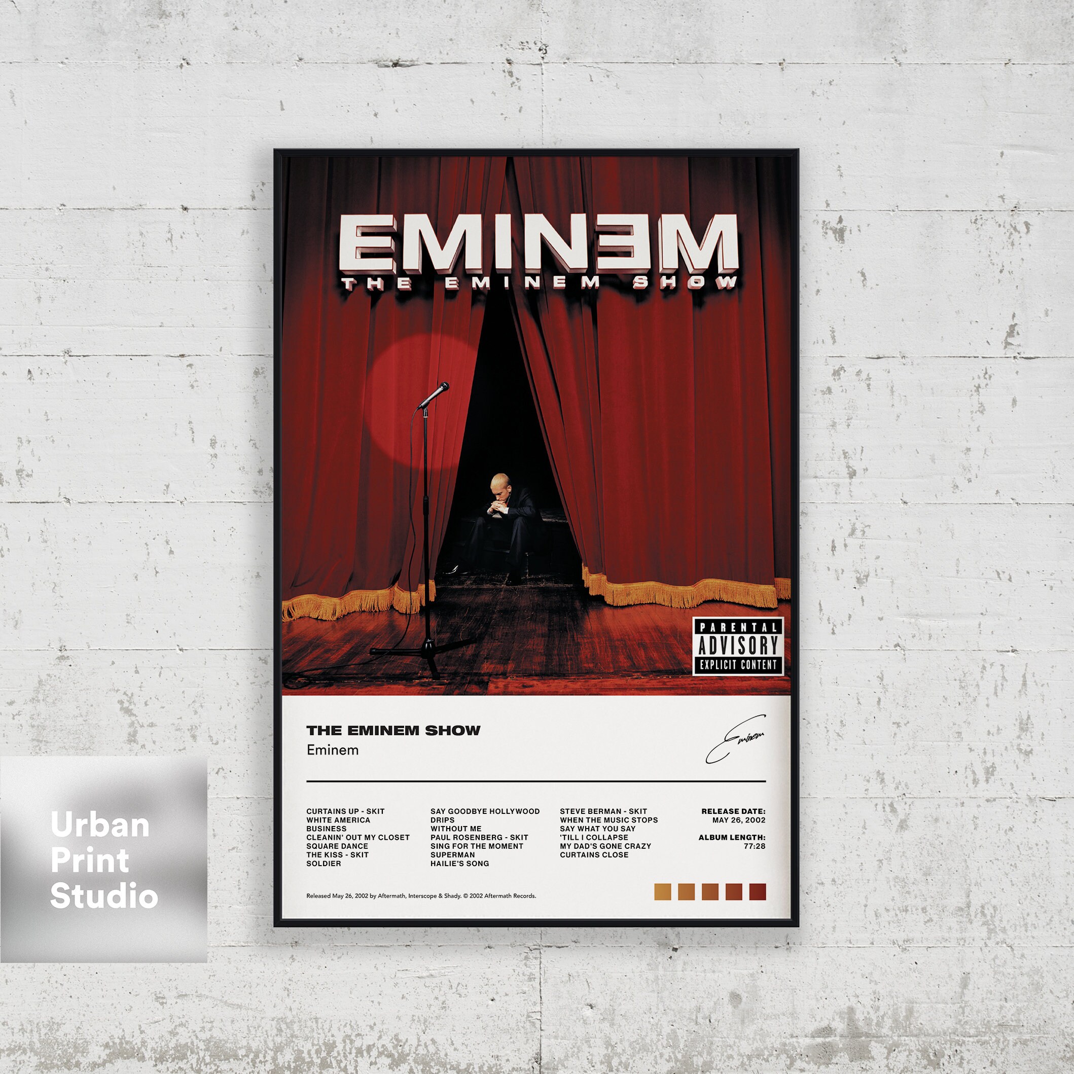 Eminem Poster The Eminem Show Album Cover Poster Print | Etsy