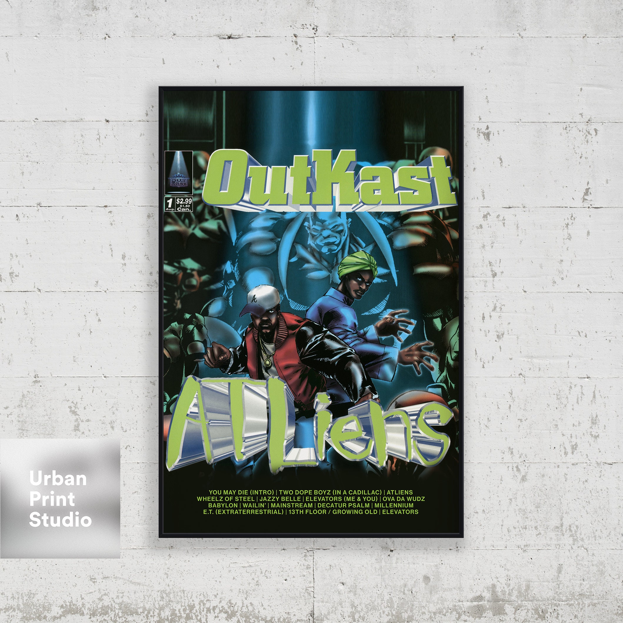 Outkast Poster Aliens Album Cover Poster Print Outkast | Etsy