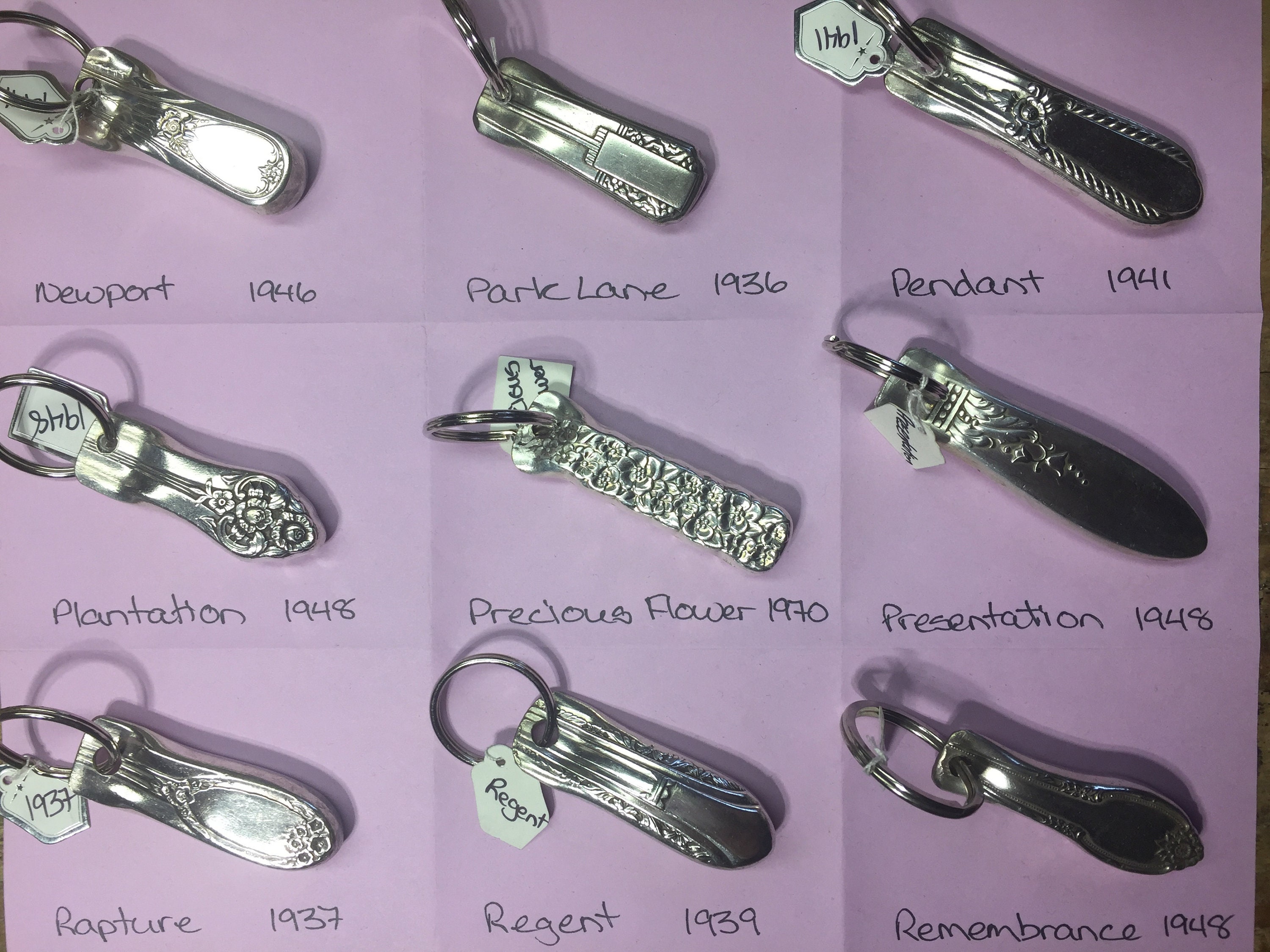 Vintage Knife Handle Key Chains 76 Different Patterns - Etsy