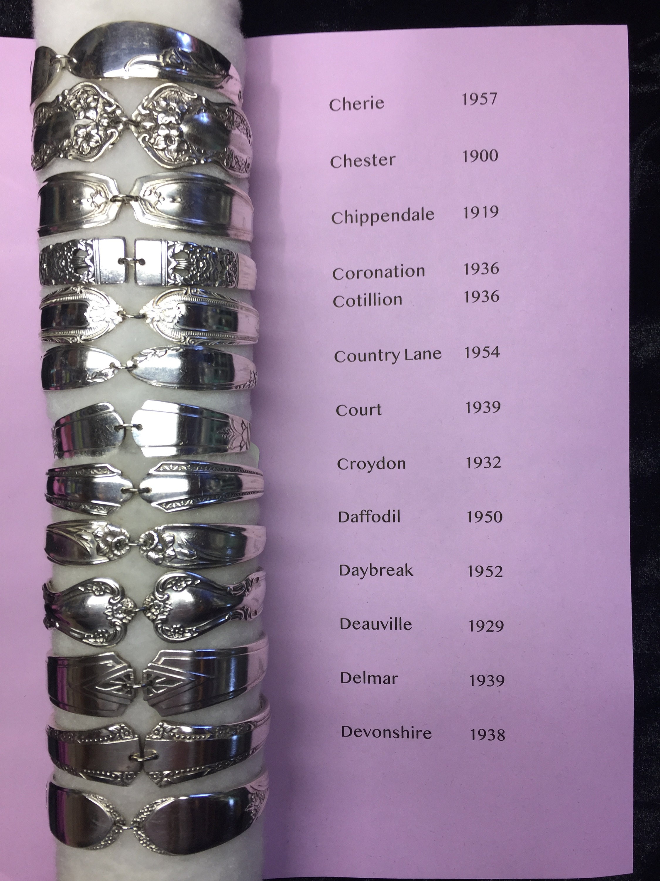 Vintage Silverware Bracelets 150patterns A-F - Etsy