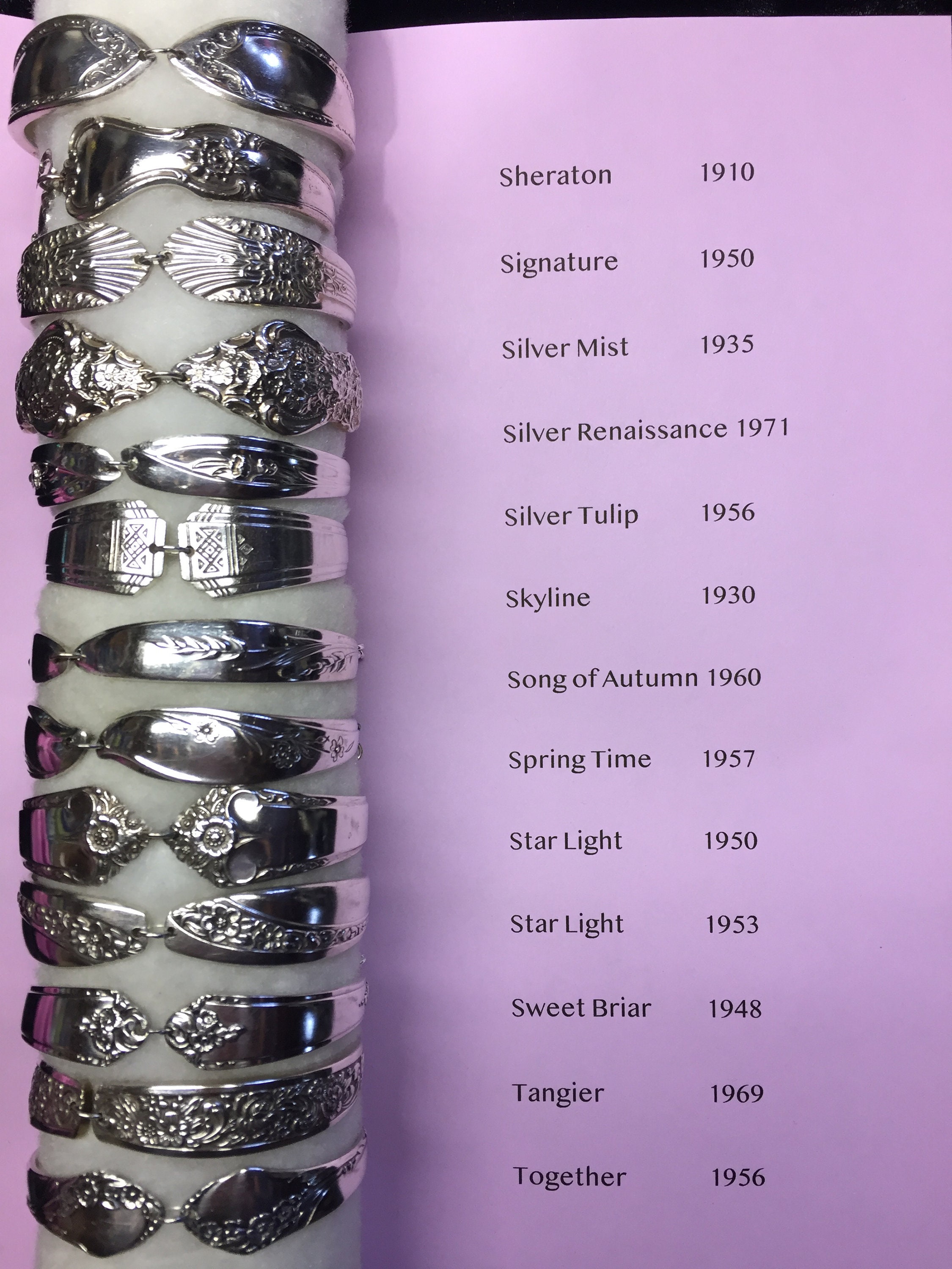 Vintage Silverware Bracelets (150+ Patterns) P-Z - Etsy Canada
