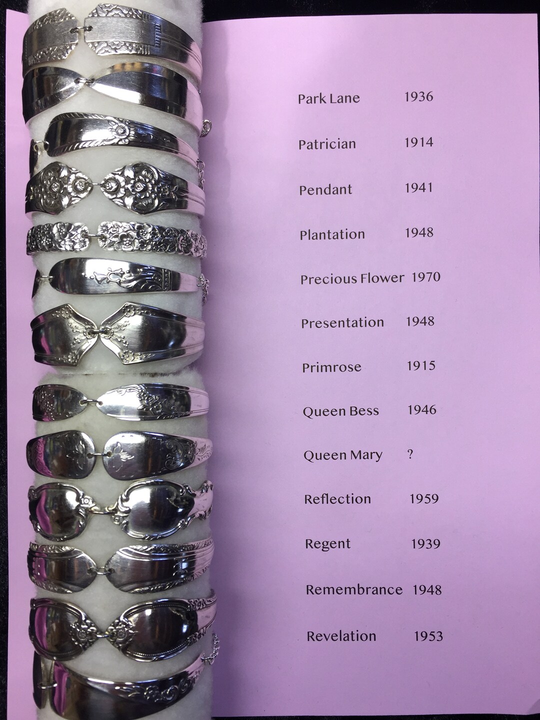 Vintage Silverware Bracelets (150+ Patterns) P-Z - Etsy Canada