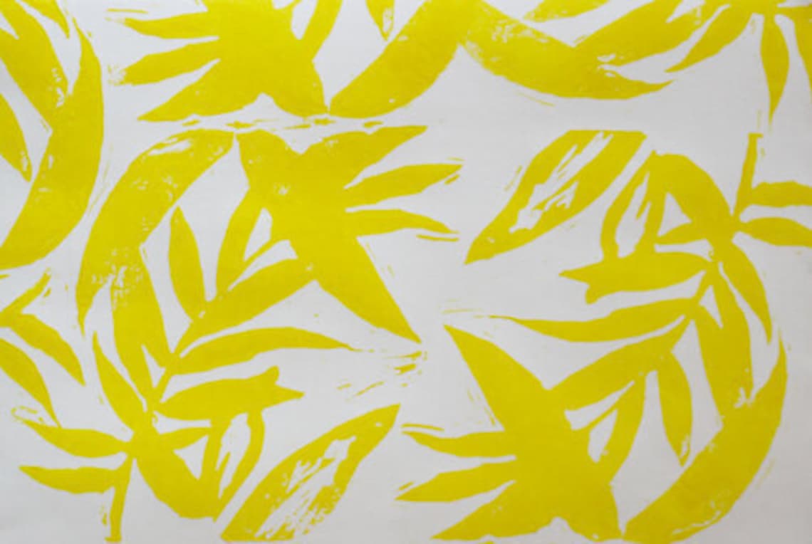 Set of yellow prints | Etsy