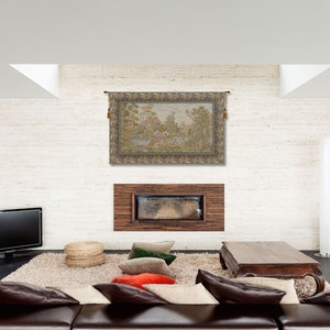 Washing Day at the Mill Horizontal European Wall Tapestry - Jacquard ...