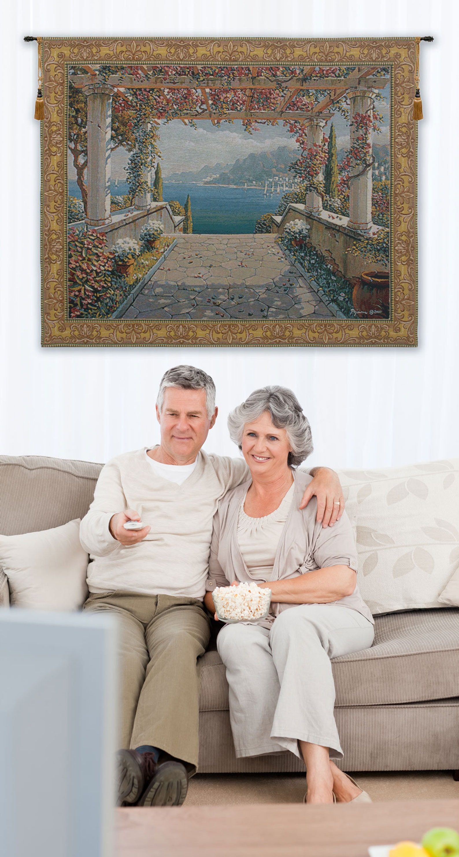 Amalfi Arbor European Wall Tapestry Floral Wall Décor Art - Etsy