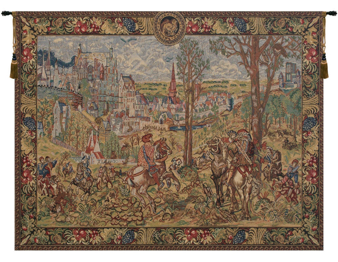 Vieux Brussels European Wall Tapestry Belgian Tapestry Wall Hanging ...