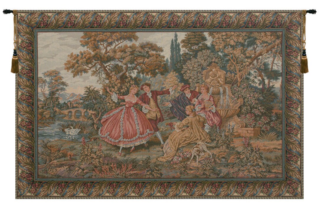 Minuetto European Wall Decorative Tapestry - Jacquard Woven Belgian ...
