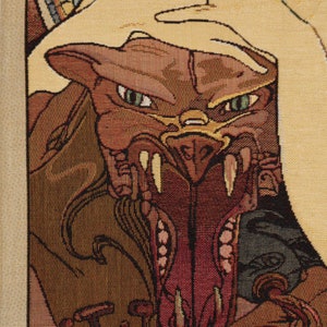 Mucha Emeraude Tapestry | Art Nouveau Decorative Wall Hanging | Mucha ...