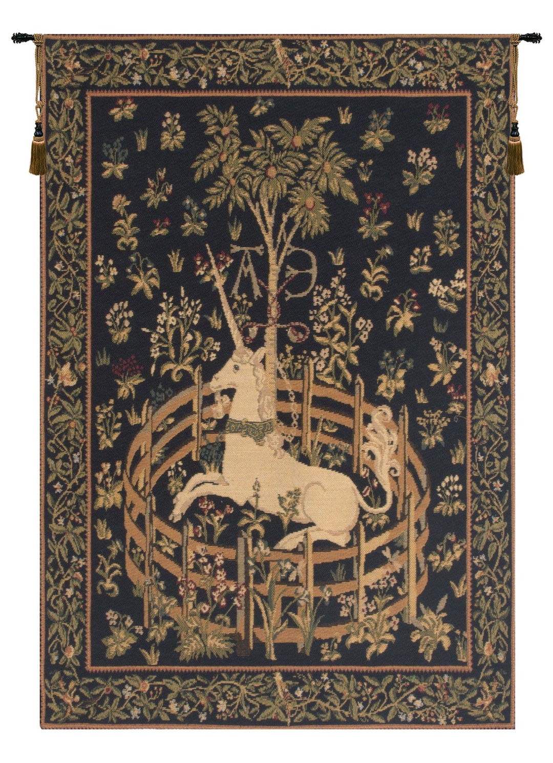 Unicorn Decorative Wall Tapestry | Unicorn in Captivity Wall Decor ...