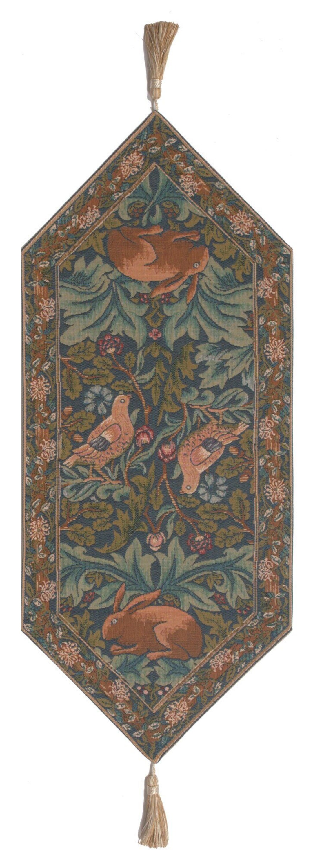 William Morris Art - Brother Rabbit - Small Table Runner | Jacquard ...