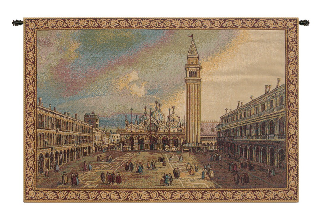 San Marco Square Tapestry: Woven Italian Wall Hanging (13x20 Inch) - Etsy