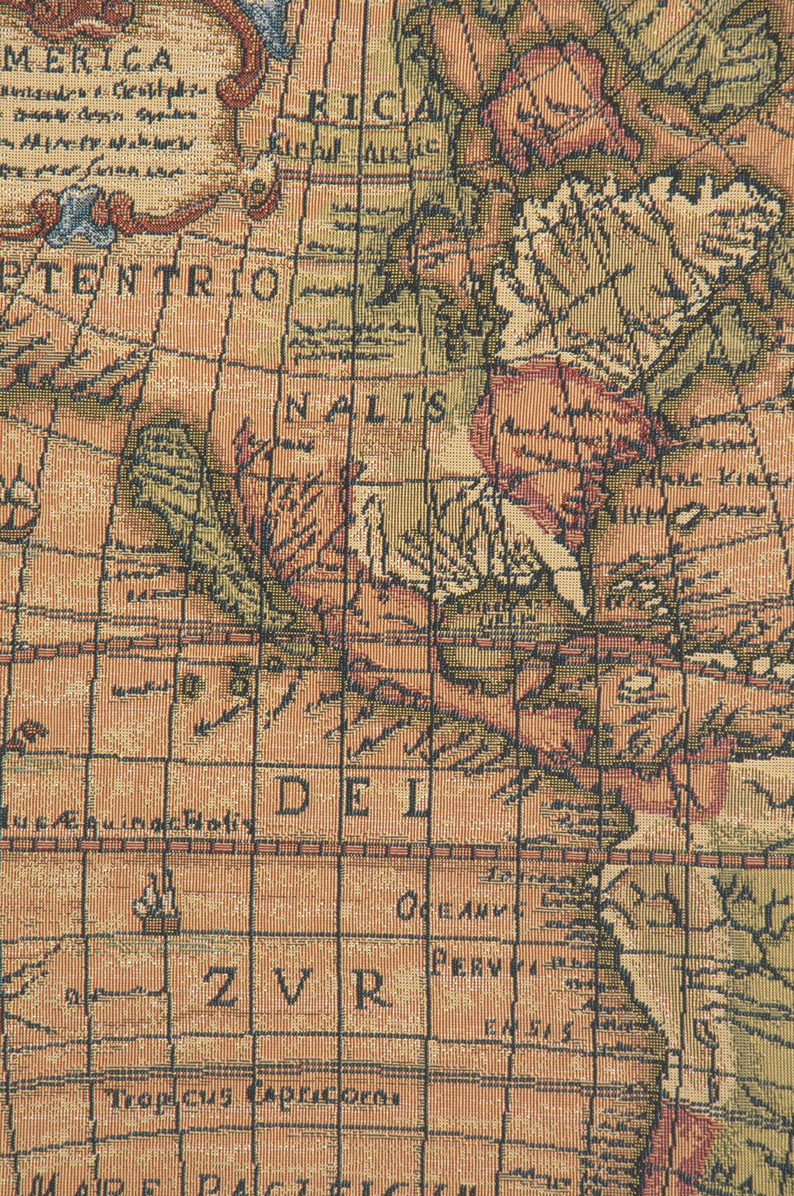 Old Map of the World Red European Wall Tapestry World - Etsy