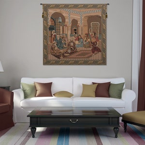 Musical European Wall Tapestry Belgian Artwork Wall Decor, Jacquard ...