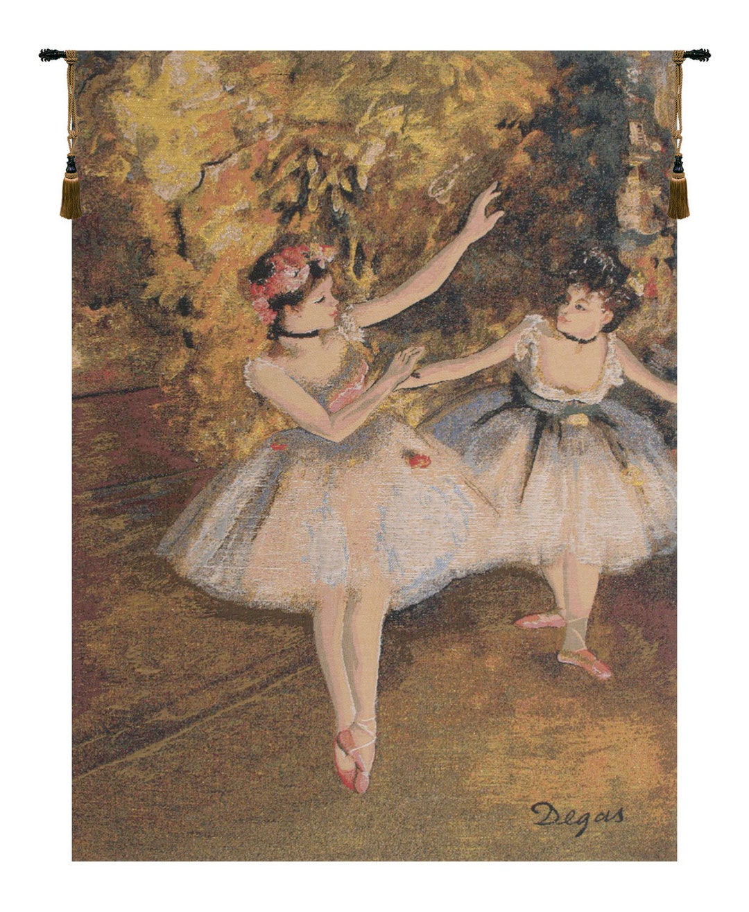 Degas Two Dancers Tapestry: Woven Belgian Wall Hanging - Etsy
