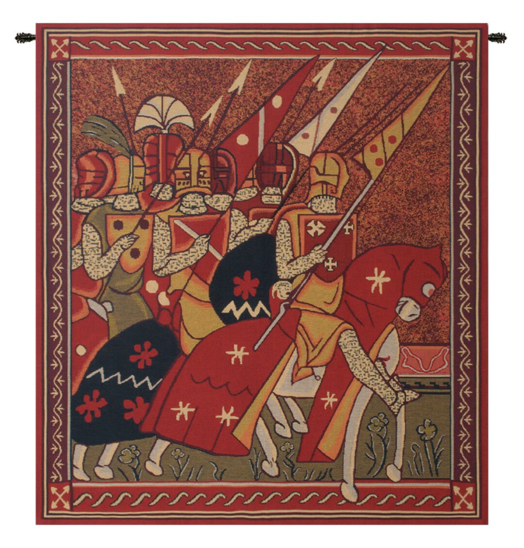 Godfrey of Bouillon Tapestry Wall Hanging: Medieval Knights, Historic ...